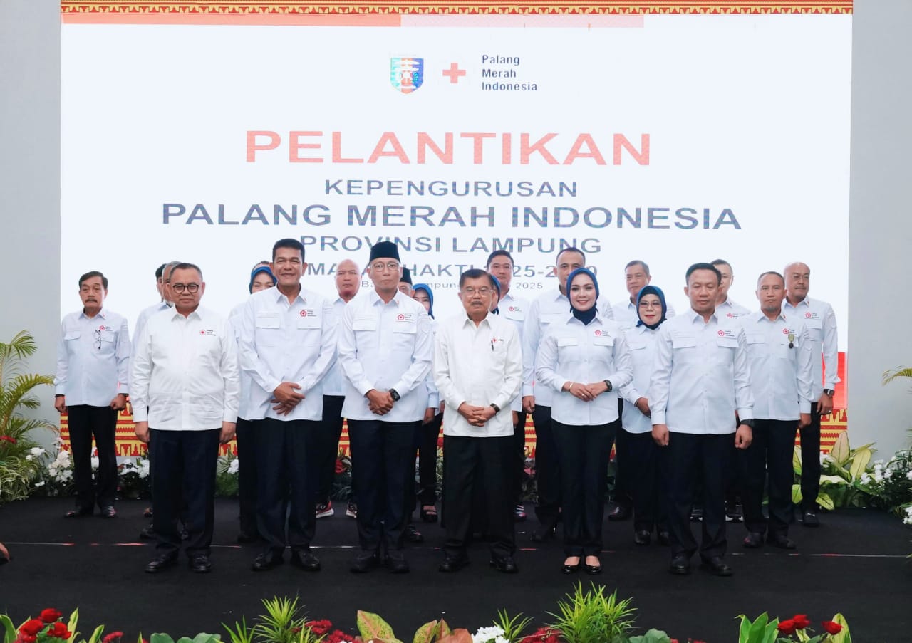 Danrem 043/Gatam Dilantik sebagai Dewan Kehormatan PMI Provinsi Lampung Masa Bakti 2025–2030 ...